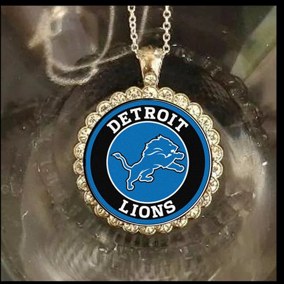 Jewelry | Detroit Lions 925 Silver Rhinestones Necklace Great Gift Gift ...